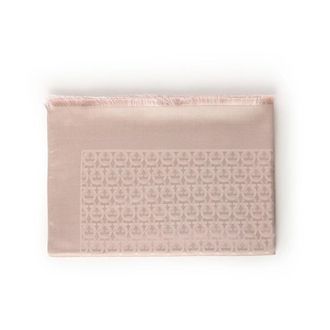 Ferragamo Femme, Accessoires, Beige, Taille: ONE Size Gancini &Eacute;tole en Soie et Laine