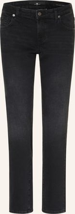 7 For All Mankind Straight Jeans Low Cigarette schwarz
