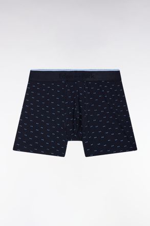 Eden Park Boxer En Jersey De Coton &Agrave; Micro-motifs Noeuds Papillon Bleu