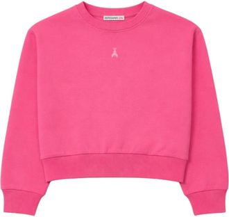Patrizia Pepe Femme, Sweatshirts et sweats &agrave; capuche, Rose, Taille: 40 FR Cropped SweaT-shirt
