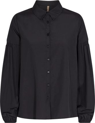 Soyaconcept Womens SC-Netti 11 Classic Longsleeve Button Shirt Hemd, Black, X-Small