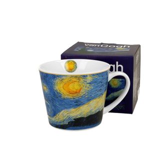 Duo Gerader Becher inspiriert von V. van Gogh Starry Night - 0,6l