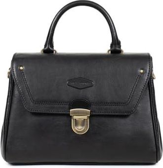 Pellet Sac port&eacute; main 1 poign&eacute;e - Compatible t&eacute;l&eacute;phone portable - Pour Femme - Collection Jeanne - Noir