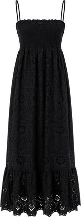 MC2 Saint Barth Femme, Robes, Noir, Taille: 38 FR Robe Maxi Sangallo Sunflower Embry