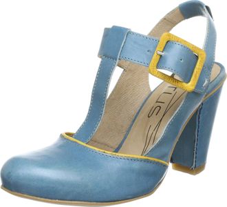 Virus Damen 920184 Pumps, Blau (blau/gelb 5)