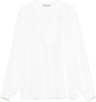 Blanca Vita haut manches-longues à col v