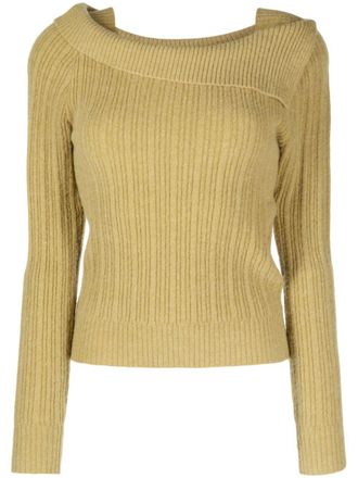 B+ab pull en maille à encolure carrée - Vert