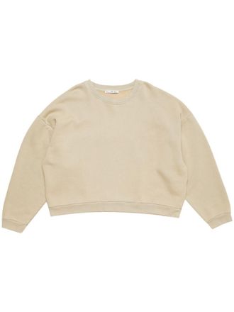 Acne Studios Sweatshirt mit Logo-Patch - Nude