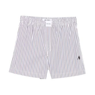 The Attico Gestreifte Baumwoll-Shorts mit elastischem Bund - - Shorts - Damen - Mehrfarbig - XS
