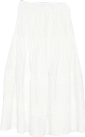 Jcsophie Femme, Jupes, Blanc, Taille: 38 FR Luxor Midi Skirt