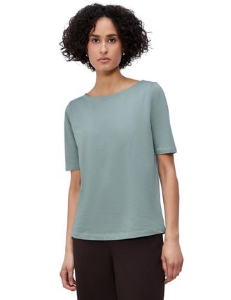 Street One Damen Shirt mit U-Boot-Ausschnitt