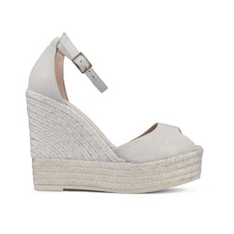 Espadrilles Femme, Chaussures, Gris, Taille: 36 EU Wedges