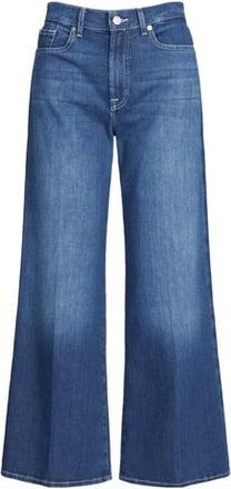 7 For All Mankind Jean large Lotta Ankle en coton m&eacute;lang&eacute;