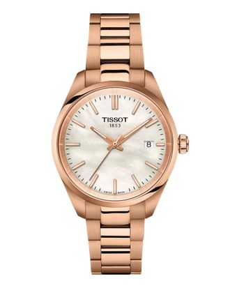 Tissot PR 100, Schweizer Quarzwerk, 34mm, Ros&eacute;gold Damenuhr T150.210.33.111.00