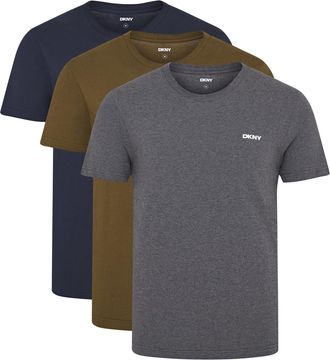 DKNY Herren Giants Herren-T-Shirt, Oliv/Anthrazit/Marineblau, XL EU