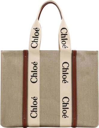 Chlo&eacute; Femme, Sacs, Beige, Taille: ONE Size Large Tote