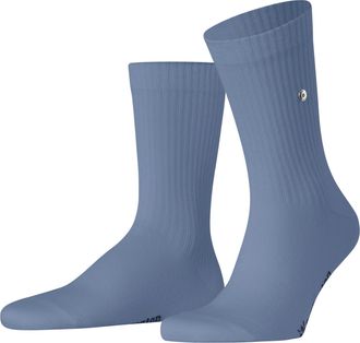 Burlington Herren Socken Bond Street M So Baumwolle einfarbig 1 Paar, Blau Sky Blue 6876, 40-46