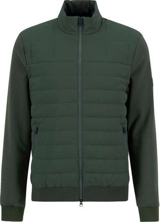 Barbour Hybride Steppjacke Collins mit Sweat-Ärmeln und Label-Patch in