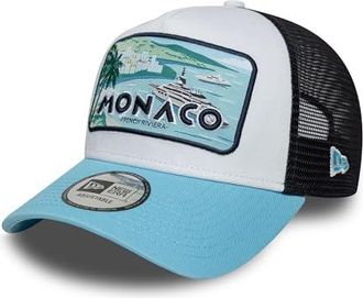 New Era Monaco City Summer Edition A-Frame Trucker Cap Blanc
