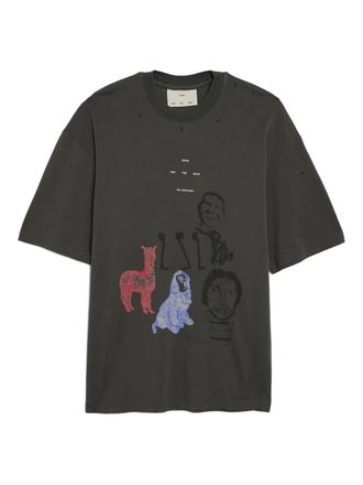 Song for the Mute T-Shirt mit grafischem Print - Grau