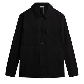 Ted Baker Selwynj Leichte Schwarze Wollmischungsjacke