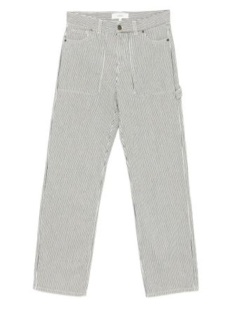 BA&SH Gestreifte Carpenter Hose - Nude