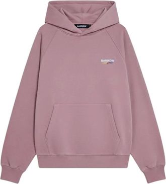 Barrow Barrow, Homme, Sweatshirts et sweats &agrave; capuche, Rose, Taille: S Felpa stampa Cappuccio Logo