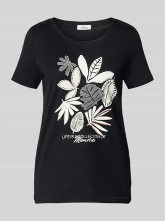 s.Oliver Red Label Regular Fit T-Shirt aus reiner Baumwolle