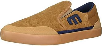 Etnies Marana Slip XLT Chaussures de skate à enfiler pour homme, Marron/bleu marine/gomme, 42.5 EU