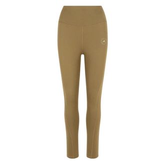 adidas by Stella McCartney Braune Logo Print High Waist Hose - - Sport - Damen - Braun - L