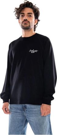 Carhartt Work in Progress L/S Signature Rib T-Shirt - - Tops - Herren - Schwarzk - S