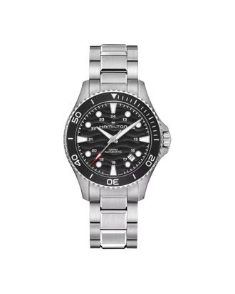 Hamilton KHAKI NAVY SCUBA AUTO Schwarz Metallband 40 MM Herrenuhr H82415130