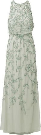 Adrianna Papell Abendkleid Blouson Bead Long Dress Elegantes Meerjungfrauenkleid mit Perlenstickerei