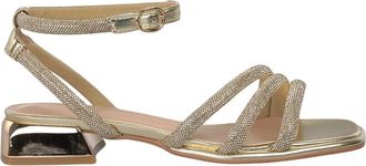 Alma En Pena Alma EN Pena, Femme, Chaussures, Jaune, Taille: 40 EU Sandales Plates &agrave; Brides Tubulaires Triples