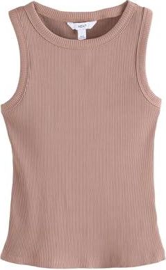 Next Débardeur côtelé à col nageur Naturel 48