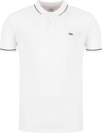 Lee Poloshirt Pique L61ARLLJ 112113712 Weiß Regular Fit