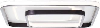 Brilliant Lampe, Cava LED Deckenleuchte 40x40cm wei&szlig;/schwarz, 1x LED integriert, 41.4W LED integriert, (5373lm, 3000K), Energiesparend und langlebig durch LED-E