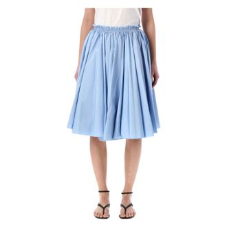 Ami Femme, Jupes, Bleu, Taille: 38 FR Jupe Midi Corolla