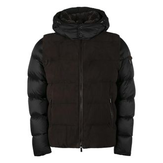 Moorer Gepolsterte Jacke mit abnehmbaren &Auml;rmeln - - Jackets - Herren - Braun - L