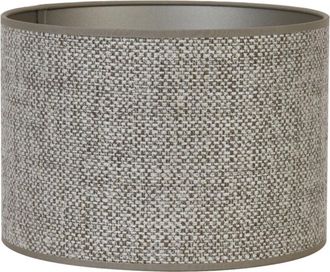 Light & Living Light&living - abat-jour - Saverna - gris - textile - ø 30cm