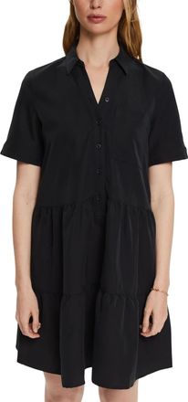 Esprit Damen Kleid 062ee1e302, Schwarz, 32