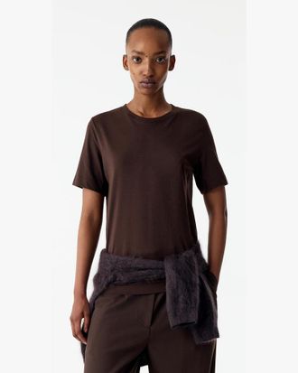 Arket Signature-T-Shirt -Braun
