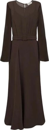 P.A.R.O.S.H. P.a.r.o.s.h., Femme, Robes, Brun, Taille: 38 FR Maxi Dress