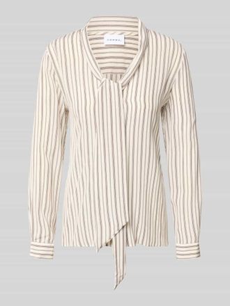 Comma Slim Fit Schluppenbluse aus Viskose