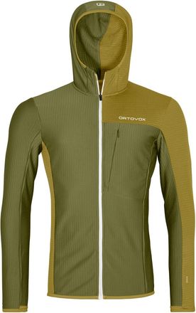 Ortovox Fleece Light Grid Hooded Jacke, Herren, wild Herbs, XL