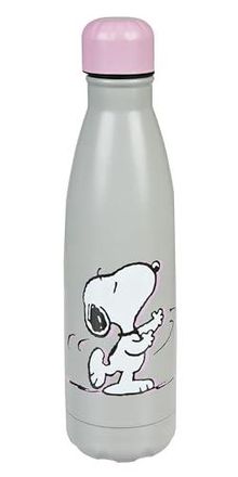 Undercover Snoopy - Bouteille isotherme &agrave; double paroi en acier inoxydable - Anti-fuite - Pour fille - 500 ml - Id&eacute;ale pour les d&eacute;placements