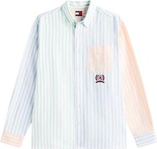 Tommy Hilfiger Chemise col am&eacute;ricain &agrave; rayures en coton