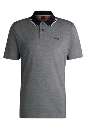 BOSS Herren Peoxfordnew Polo, Black1, XXL