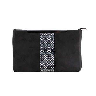 E. Ferri Femme Eleganza Pochette Sac De Soir e Noir, Noir, 30x19x2.5 cm EU