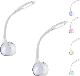 Globo Lighting 2er Set Flex LED Schreibtischlampen TARRON, Dimmer und Farbwechsel